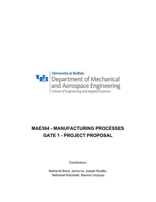 Gate 1 - Project Proposal | PDF