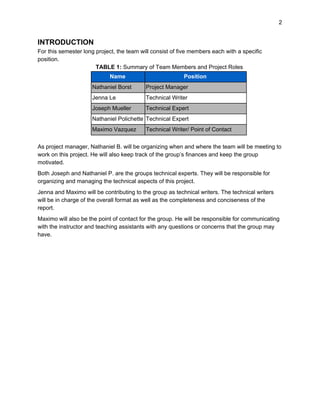 Gate 1 - Project Proposal | PDF