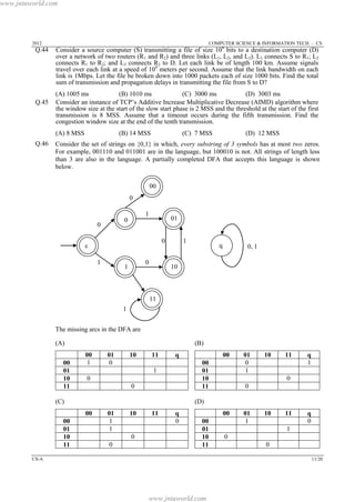Gate 2012 question paper | PDF