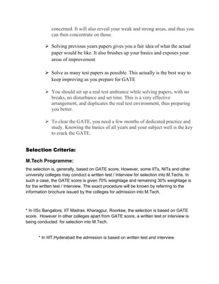 Gate 2013- how to prepare | PDF
