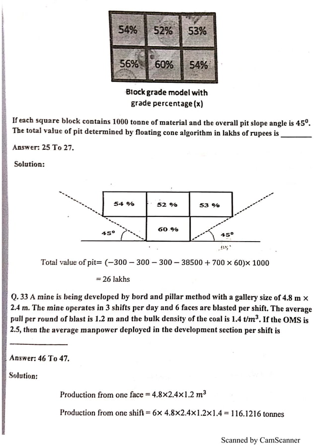 MINING GATE 2016-2017-2018 solution | PDF