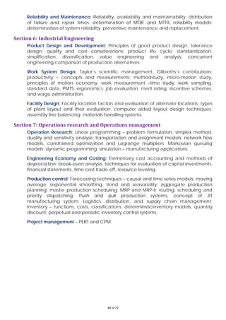 Gate 2019 syllabus for pi(gatepsu.in) | PDF