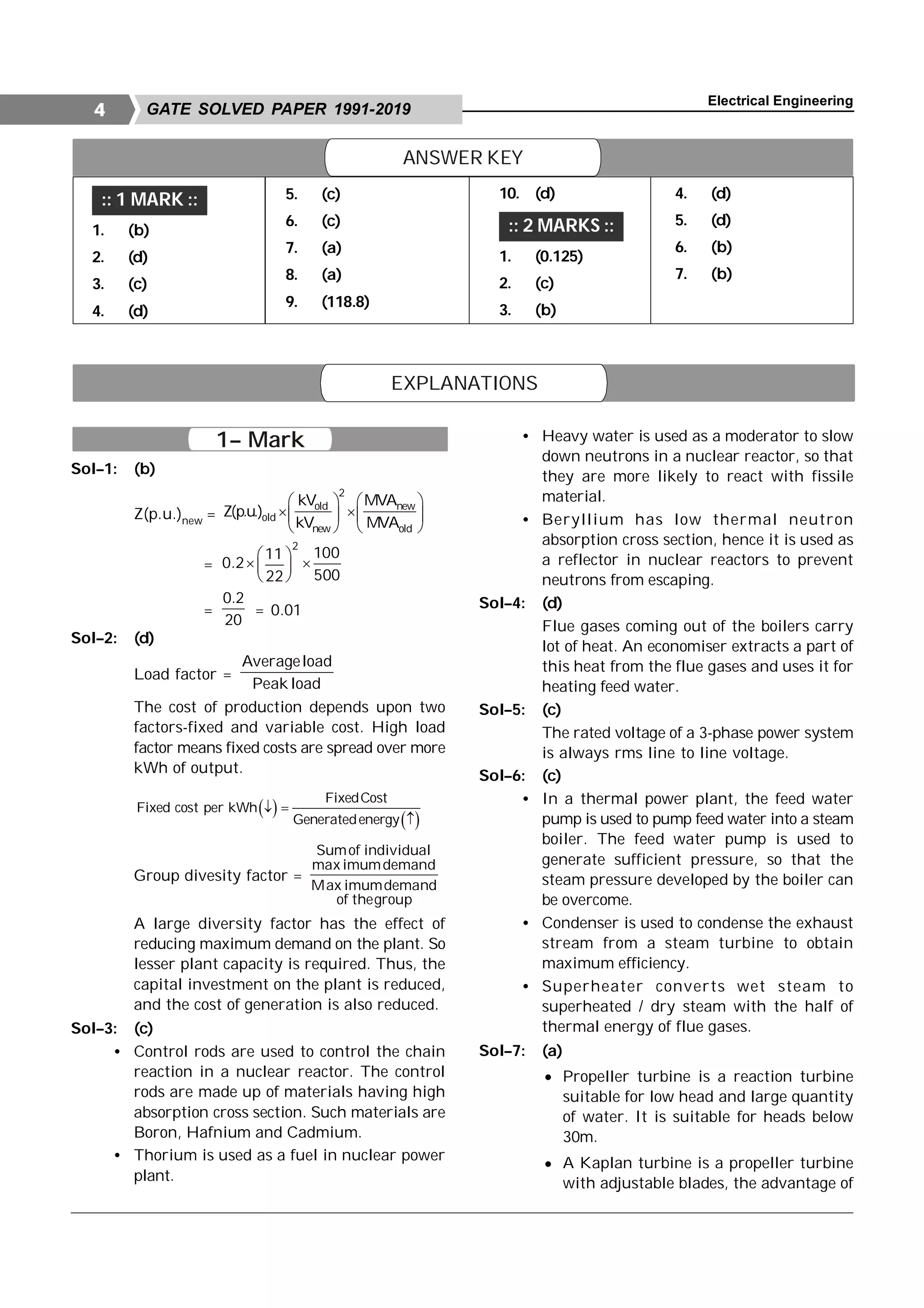 Gate 2020 Electrical Engineering (29 years solution) | PDF