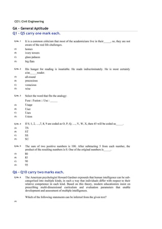 Gate 2020 FN.docx | Civil Engineering Industry | Industries