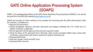 GATE 2021 Exam Information | PDF