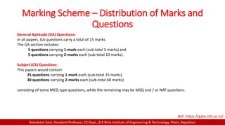 GATE 2021 Exam Information | PDF