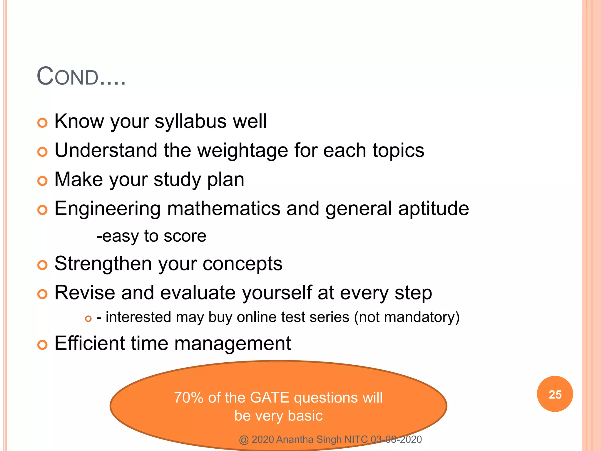 GATE 2021 opportunities & how to approach GATE | PPT