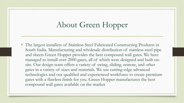 Green Hopper | PPT