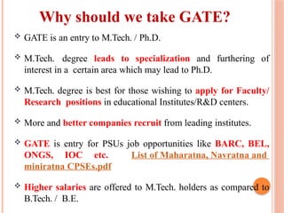 GATE AWARENESS program at a guest lecturer | PPT