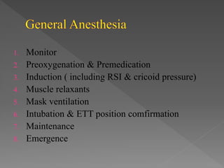 GENERAL ANESTHESIA TECHNIQUE.ppt