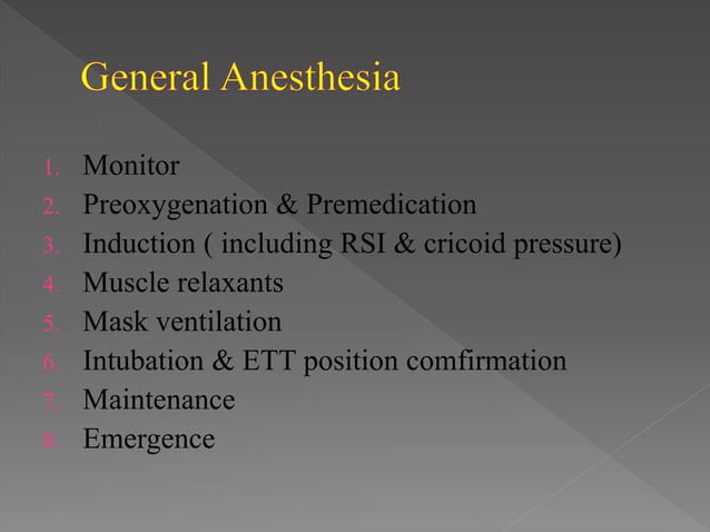 GENERAL ANESTHESIA TECHNIQUE.ppt