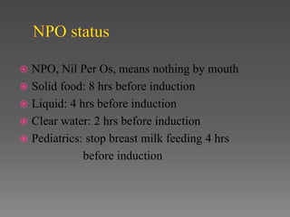 GENERAL ANESTHESIA TECHNIQUE.ppt