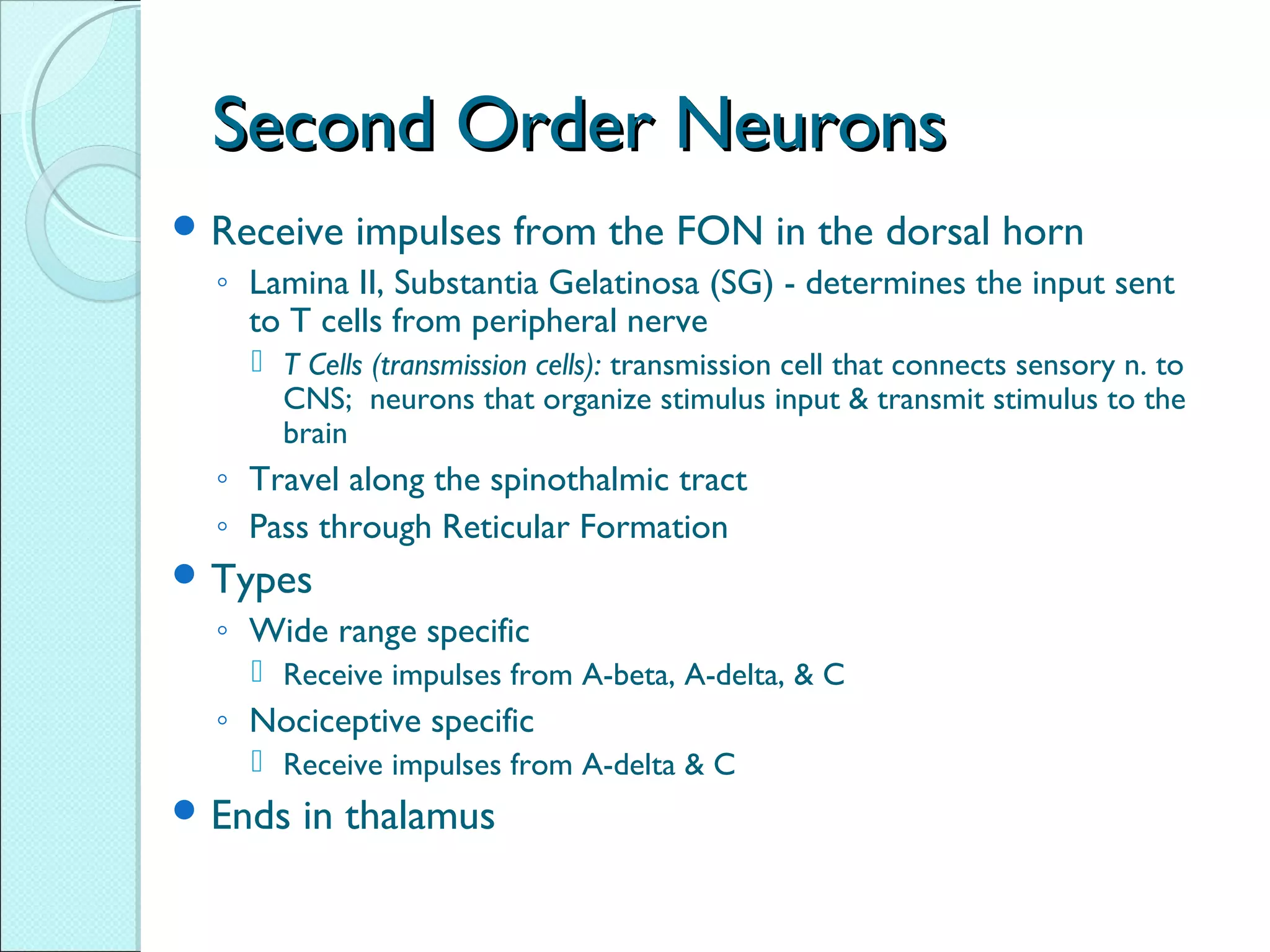Neurobiology of pain | PPT