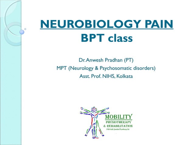 Neurobiology of pain | PPT