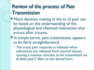 Neurobiology of pain | PPT