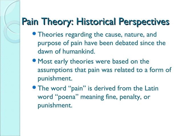 Neurobiology of pain | PPT