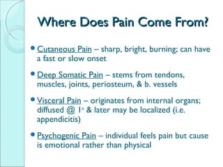 Neurobiology of pain | PPT