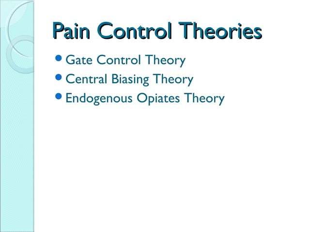 Neurobiology of pain | PPT