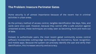 Gated Communities Access Control Solution | PDF