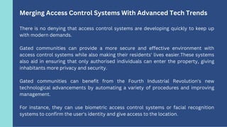 Gated Communities Access Control Solution | PDF