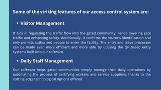 Gated Communities Access Control Solution | PDF