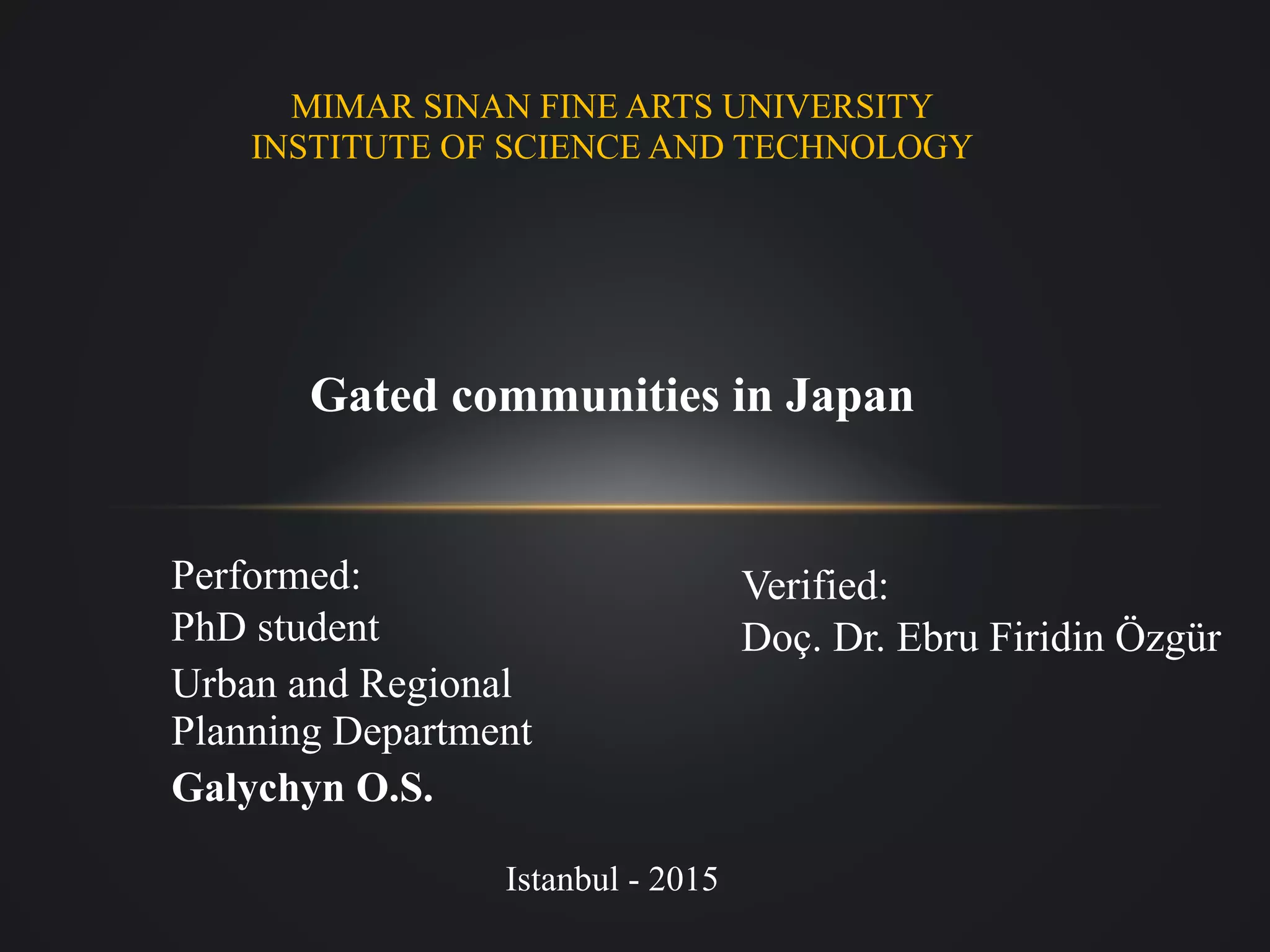 Physical features of gated communities in Japan and USA: A comparative ...