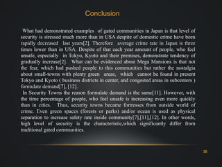 Physical features of gated communities in Japan and USA: A comparative ...
