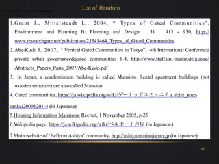 Physical features of gated communities in Japan and USA: A comparative ...