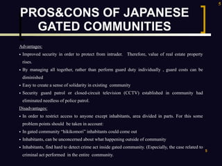 Physical features of gated communities in Japan and USA: A comparative ...