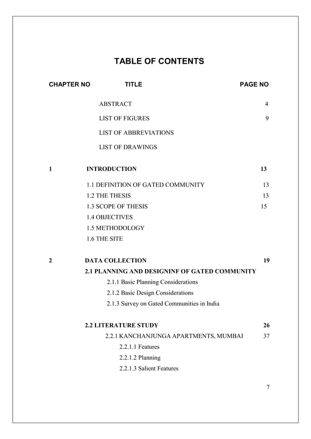 Gated community thesis
