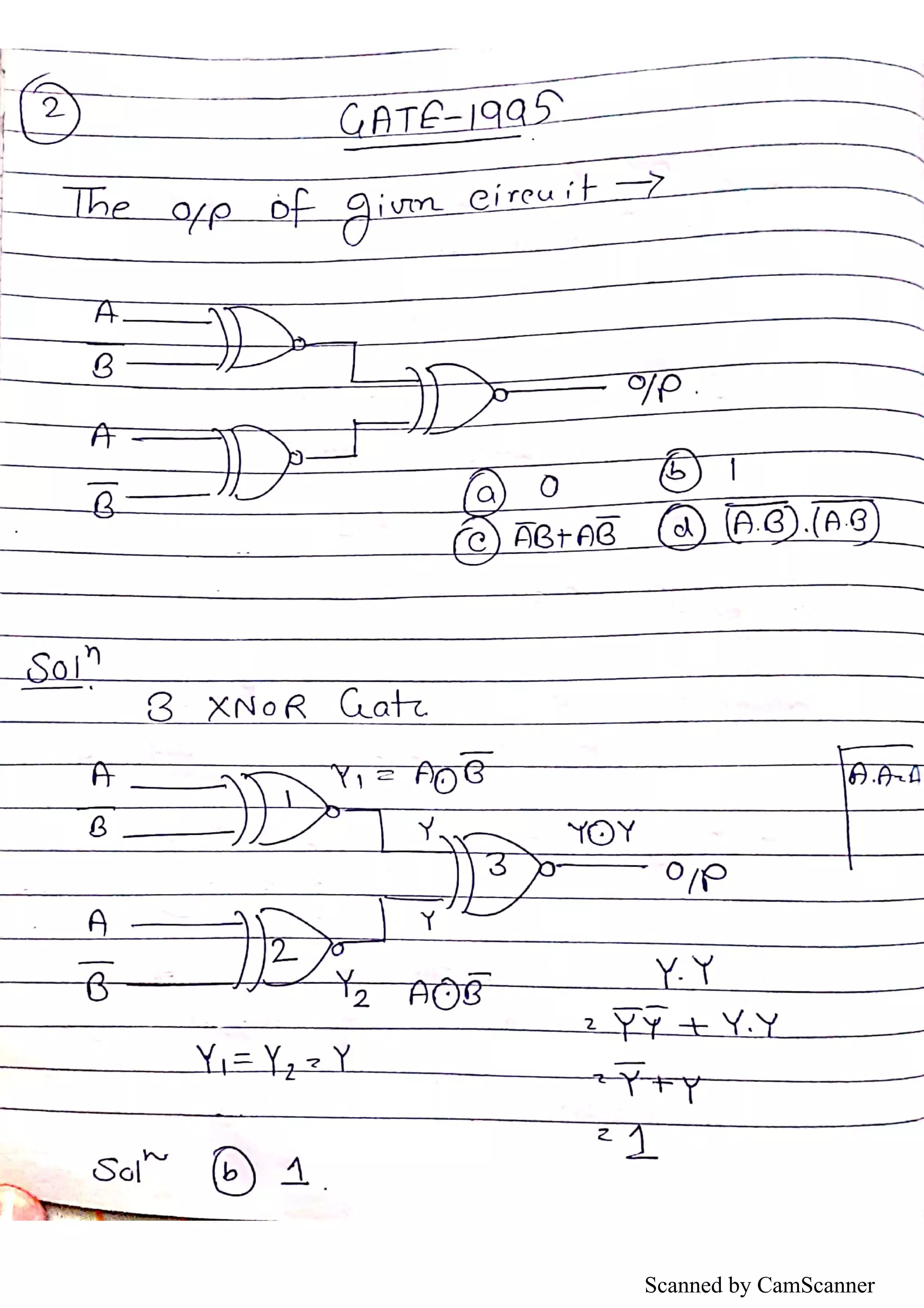 GATE _Digital Electronics(part 2)-Solved problems of GATE Exam | PDF