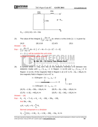 Gate ece question paper with answers 2011 | PDF