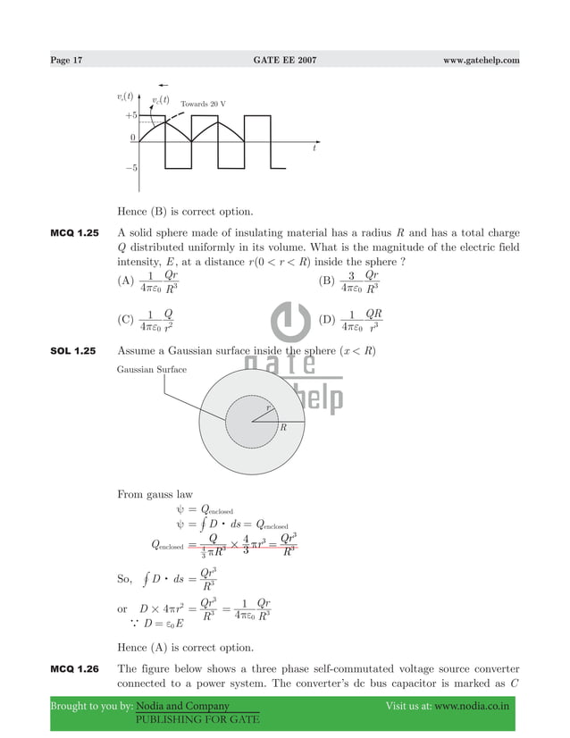 Gate Ee 2007 With Solutions Pdf