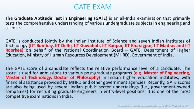 What is Gate exam