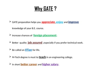 Gate Examination Awareness for Undergraduate | PPT