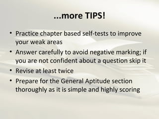 Gate exam tips and tricks | PPT