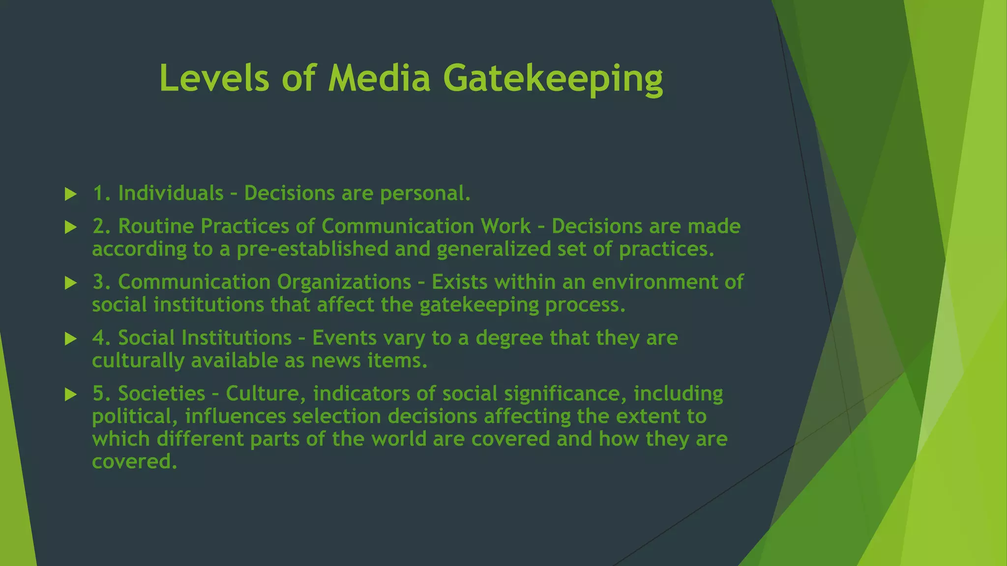 Gate Keeping Theory | PPTX