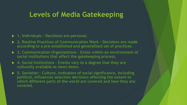 Gate Keeping Theory | PPTX | Science