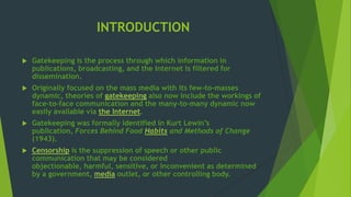 Gate Keeping Theory | PPTX