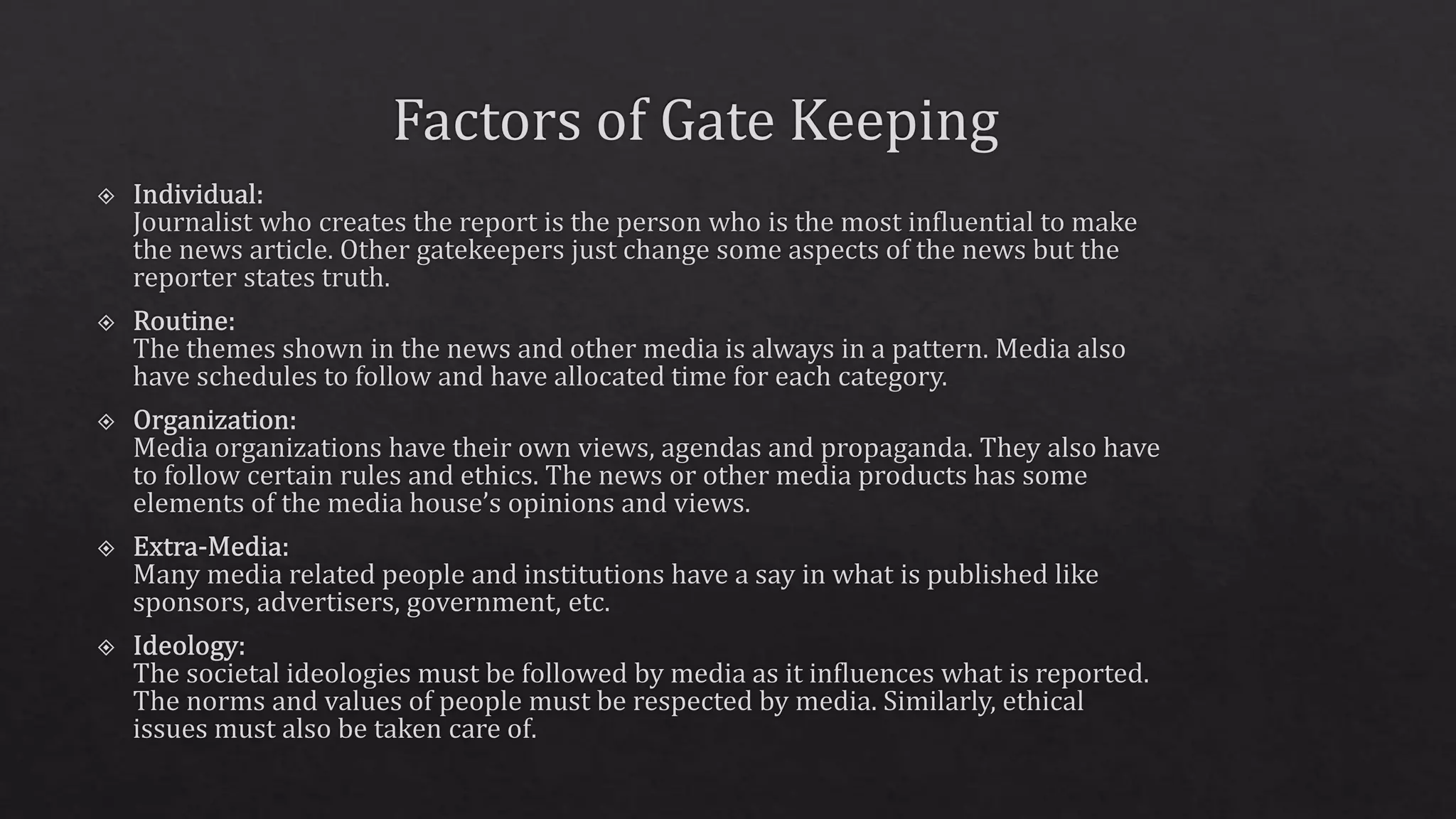 Gate keeping theory | PPTX