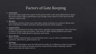Gate keeping theory | PPT