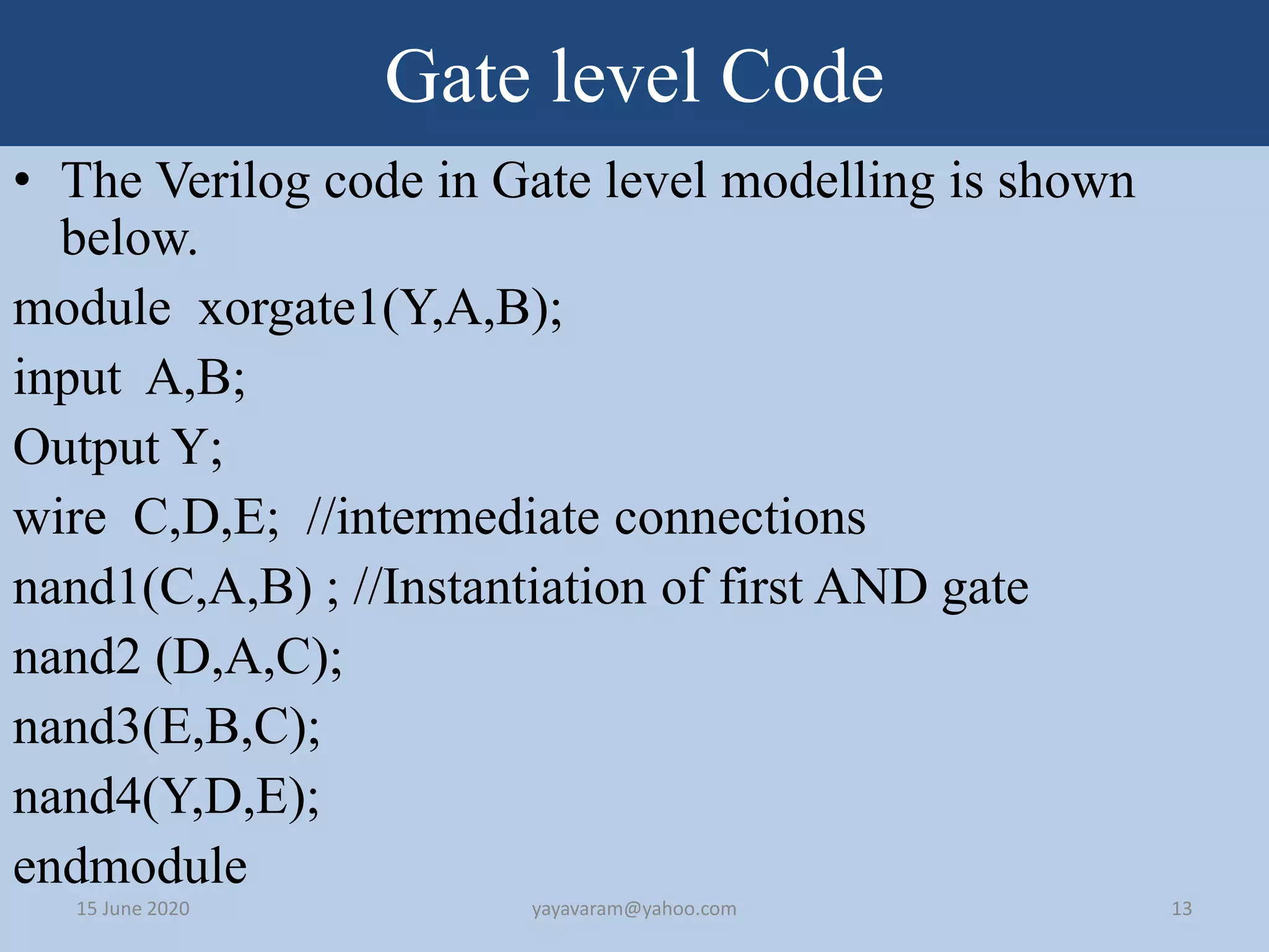 Gate level design -For beginners | PPTX