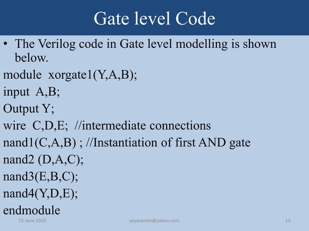 Gate level design -For beginners | PPTX