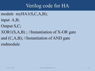 Gate level design -For beginners | PPTX