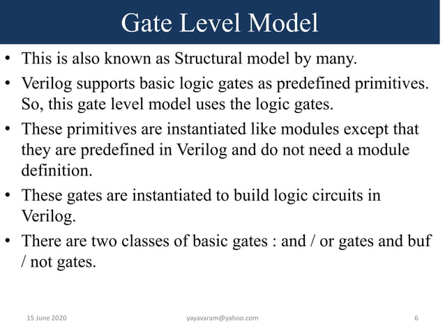 Gate level design -For beginners | PPTX