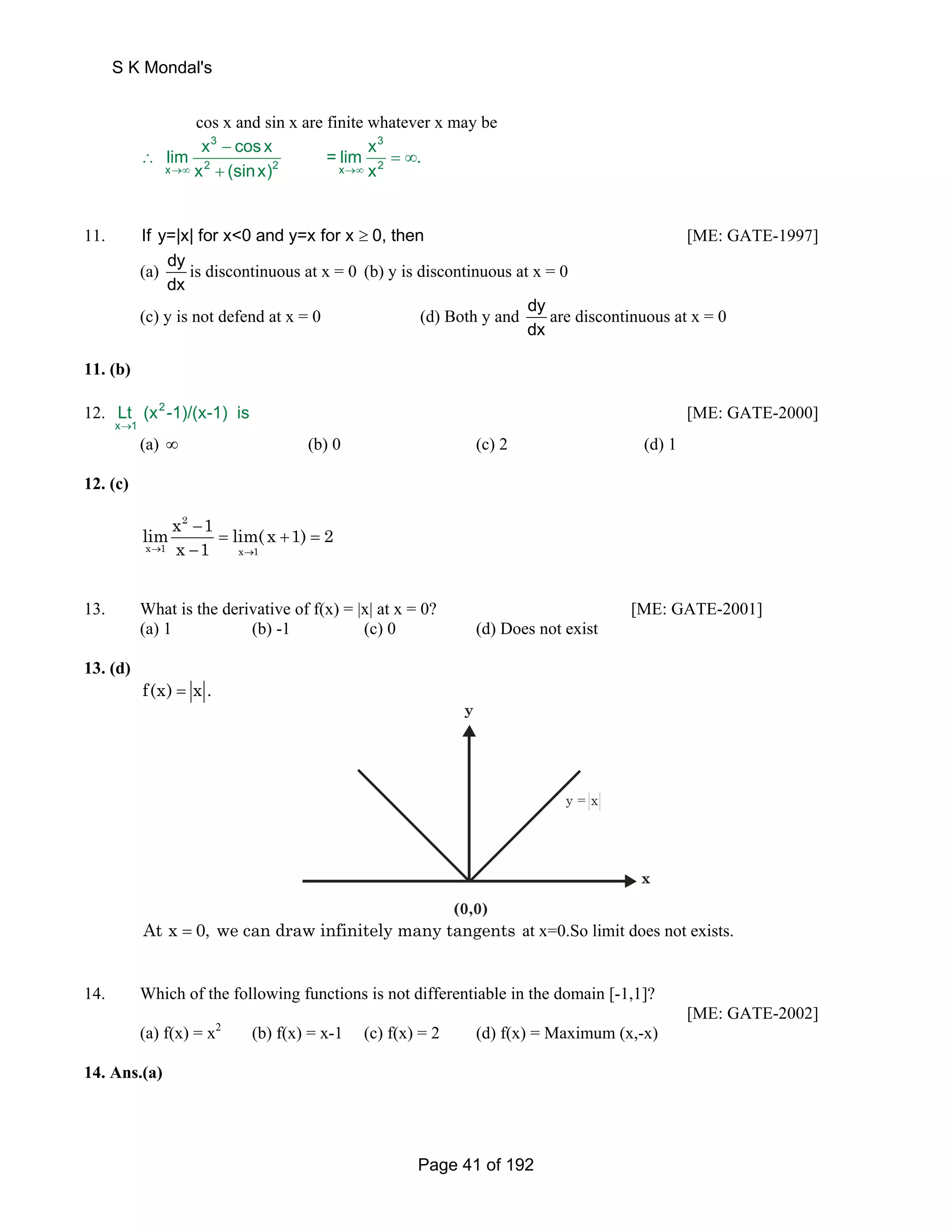 Gate mathematics chapter wise all gate questions of all branch | PDF