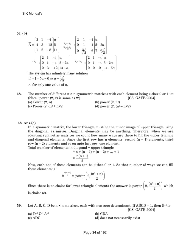Gate mathematics chapter wise all gate questions of all branch | PDF