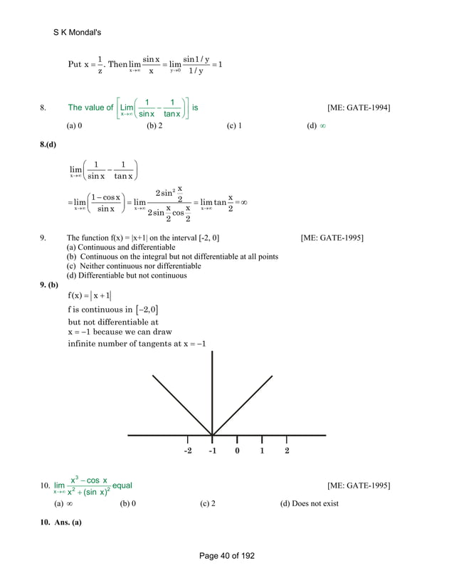 Gate mathematics chapter wise all gate questions of all branch | PDF