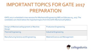 GATE Mechanical Engineering | PPTX