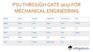 GATE Mechanical Engineering | PPTX